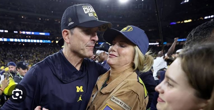 Happening: Former Michigan OC Jim Harbaugh reunite with wife Sarah ...
